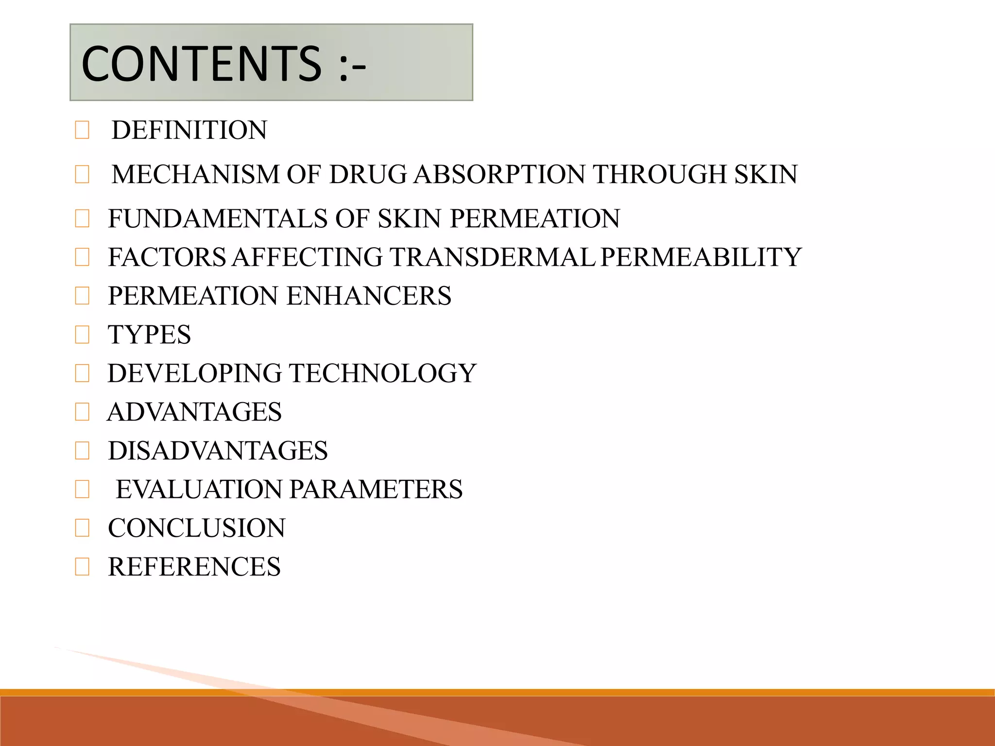 Transdermal drug delivery system | PPT