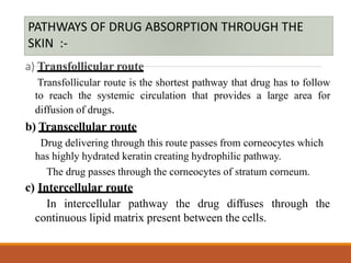 Transdermal drug delivery system | PPT