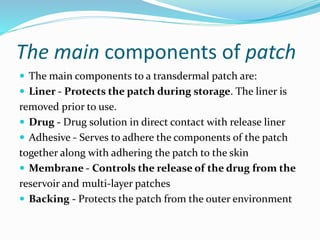 Transdermal drug delively | PPT