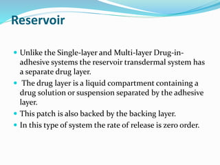 Transdermal drug delively | PPT
