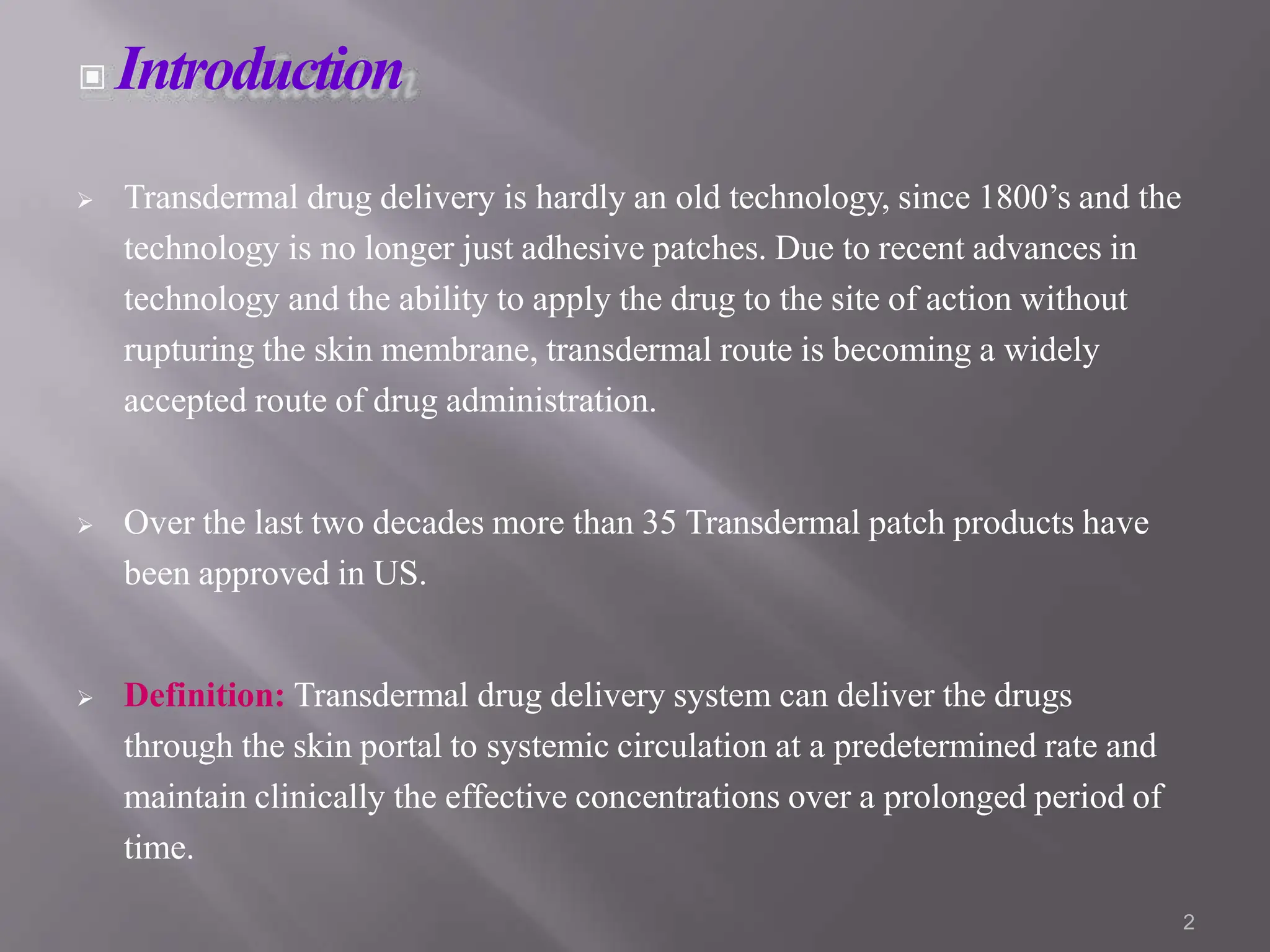 TRANS_DERMAL_DRUG_DELIVERY._SYSTEM Bpptx | PPT