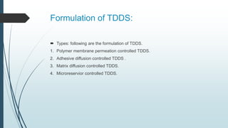 Transdermal drug delivery (1) | PPT