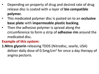 Transdermal drug delivery system | PPTX