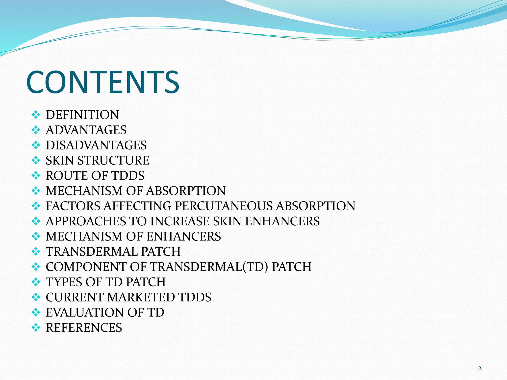 Transdermaldrugdeliverysystem 190410095922 | PDF