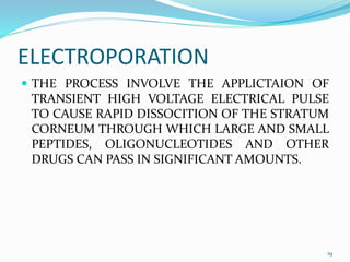 Transdermal drug delivery system | PPTX