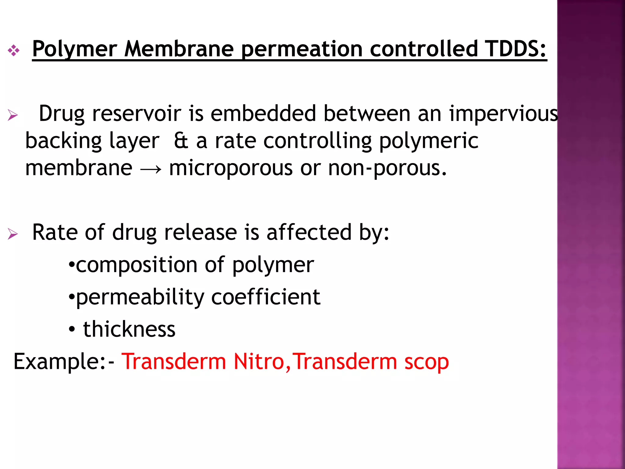 Transdermal drug delivery system | PPTX