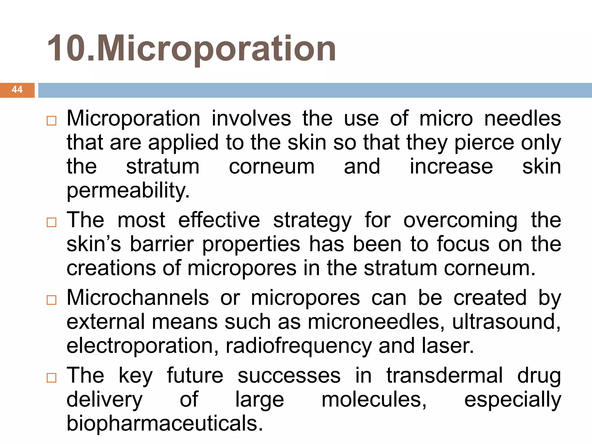 Transdermal drug delivery system | PPTX