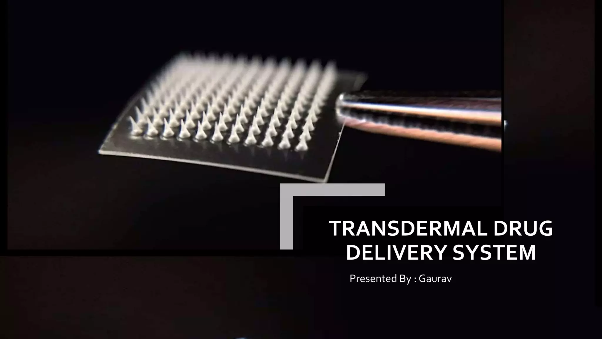 Transdermal drug delivery system | PPTX