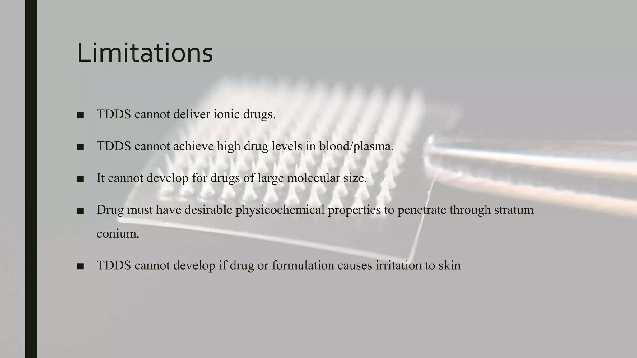 Transdermal drug delivery system | PPTX