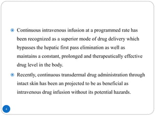 Transdermal drug delivery system | PDF
