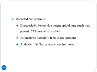 Transdermal drug delivery system | PDF | Skin Care | Beauty