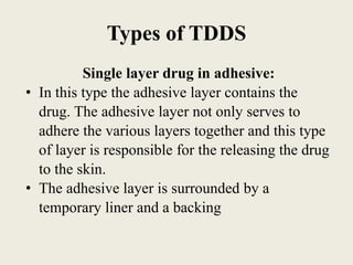 Transdermal drug delivery system.pptx