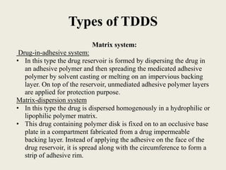 Transdermal drug delivery system.pptx