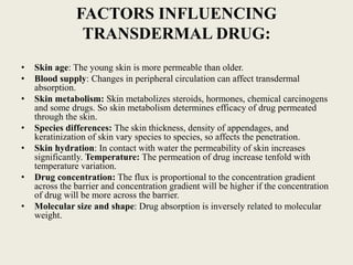 Transdermal drug delivery system.pptx