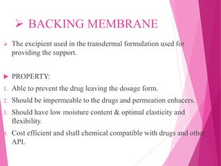 TRANSDERMAL DRUG DELIVERY SYSTEM.pptx