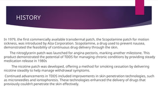 TRANSDERMAL DRUG DELIVERY SYSTEM Presentation | PPTX