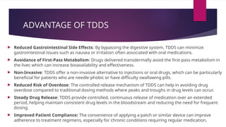 TRANSDERMAL DRUG DELIVERY SYSTEM Presentation | PPTX