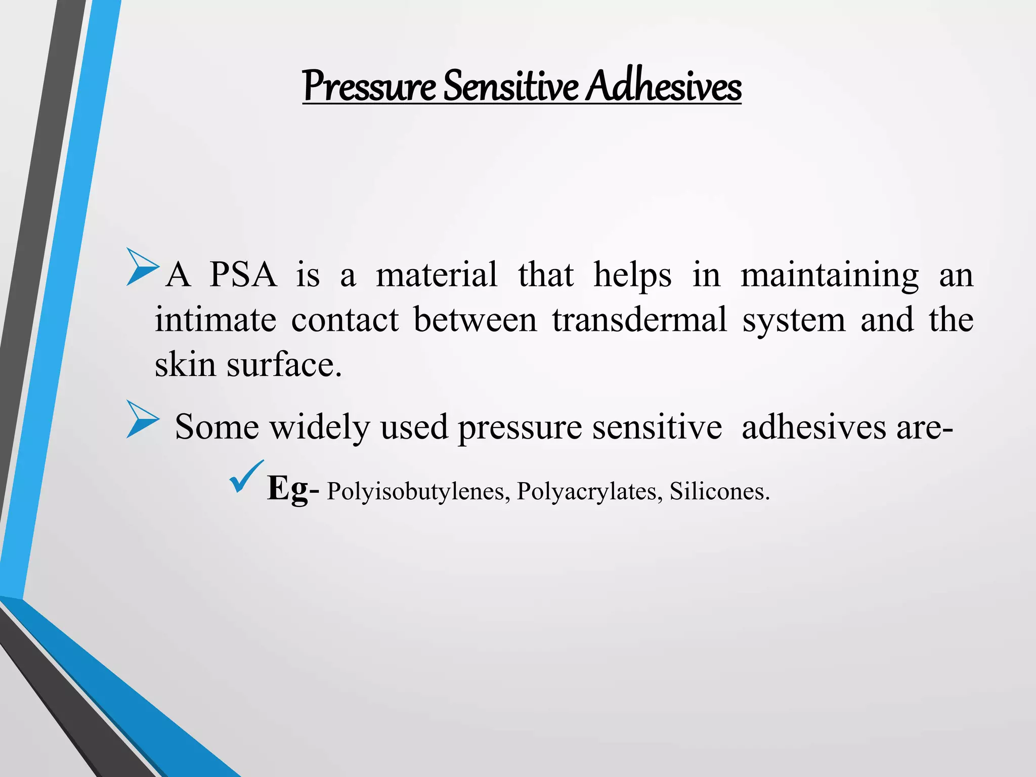 Transdermal Drug Delivery System | PPTX | Skin and Dermatology ...