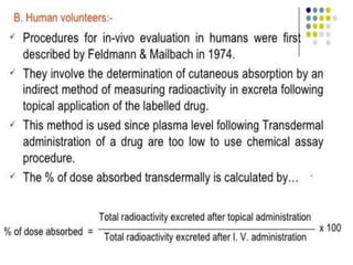 Transdermal drug delivery system | PPT
