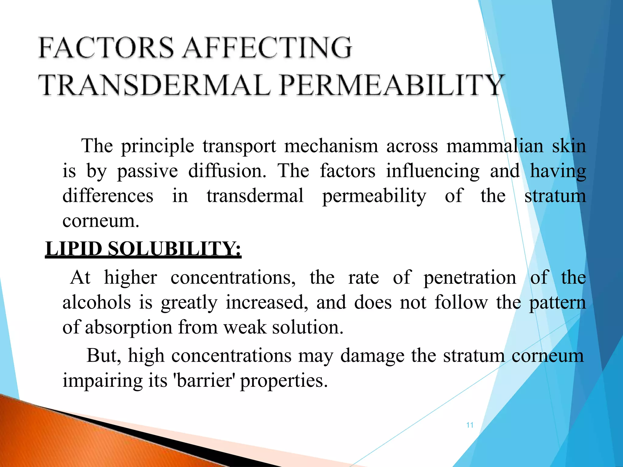 Transdermal Drug Delivery System | PPT