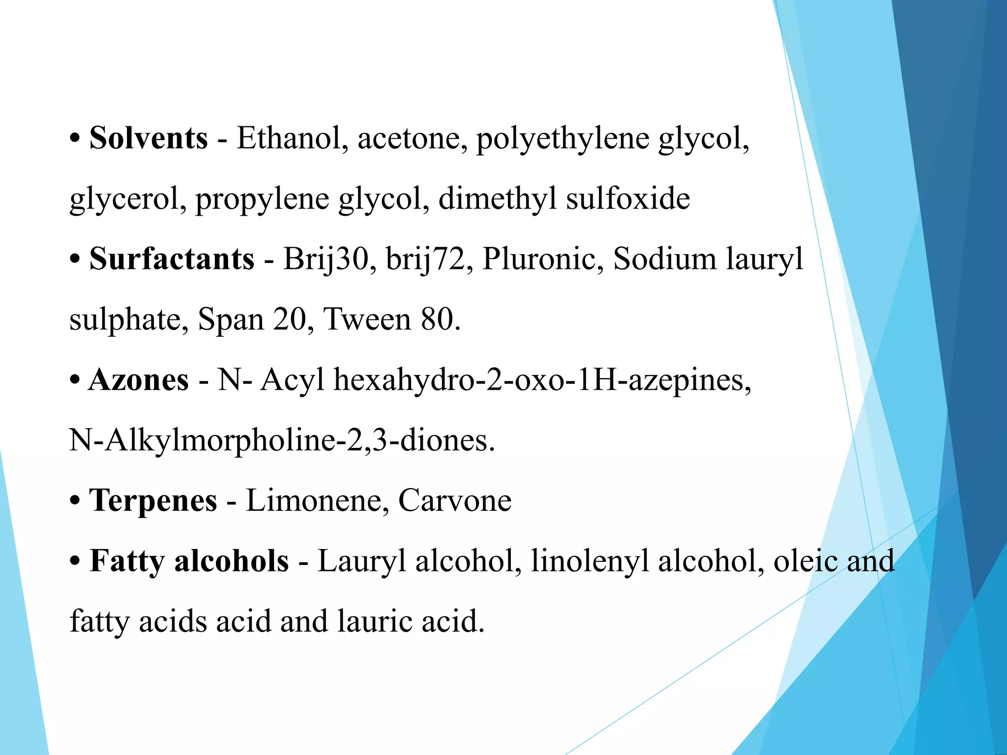 Transdermal Drug Delivery System | PPTX