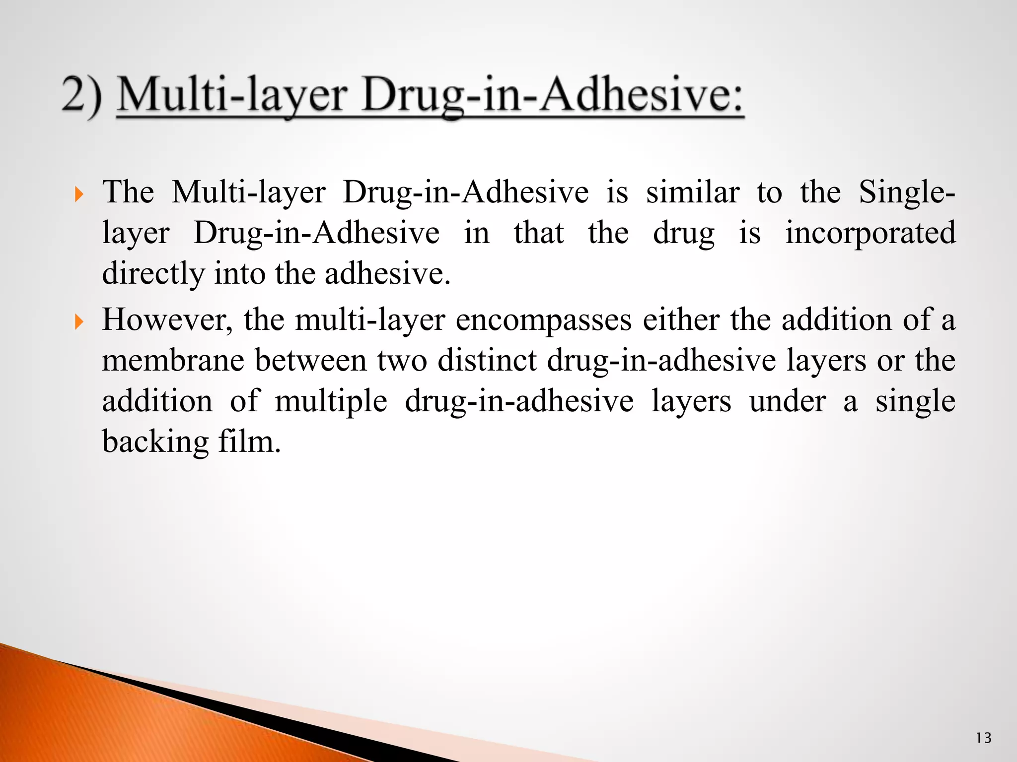 Transdermal drug delivery system ppt | PPTX