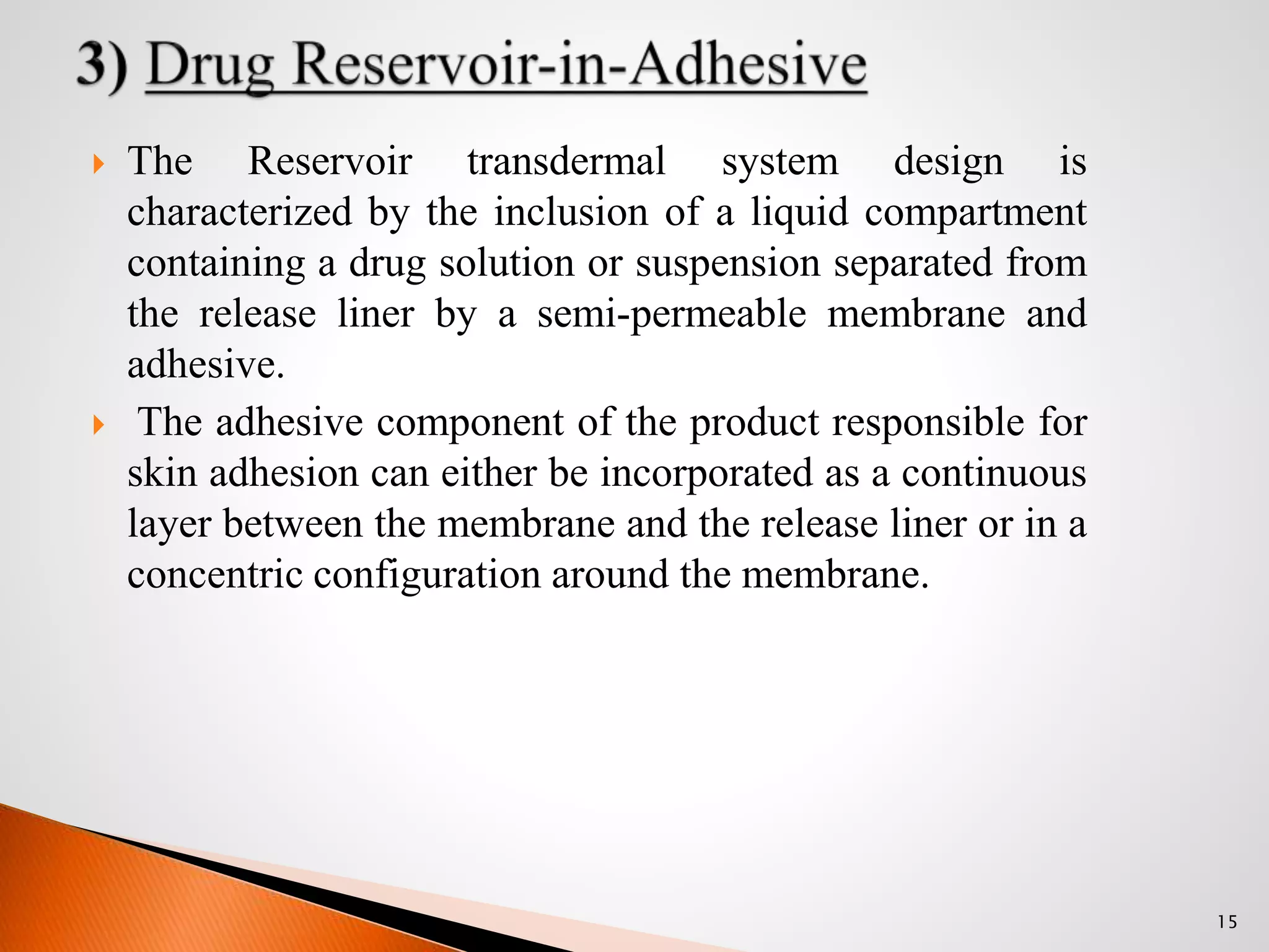 Transdermal drug delivery system ppt | PPTX