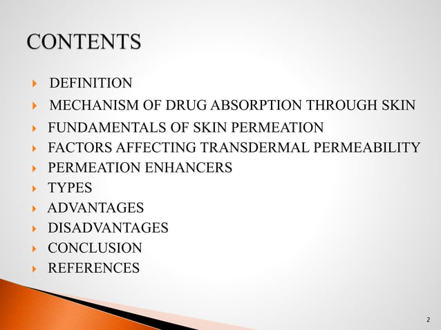 Transdermal drug delivery system ppt | PPTX | Skin and Dermatology ...