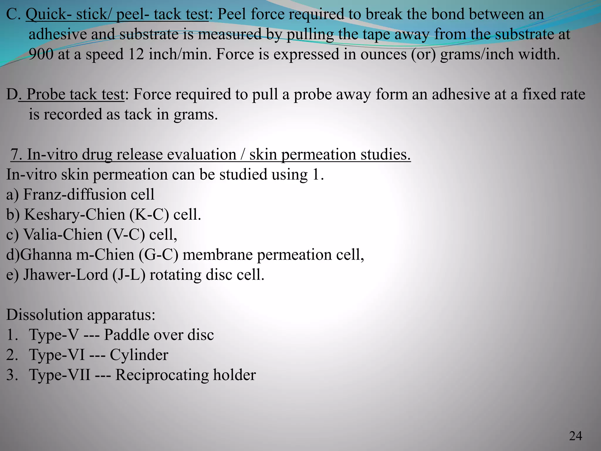 Transdermal Drug Delivery System ppt | PPTX