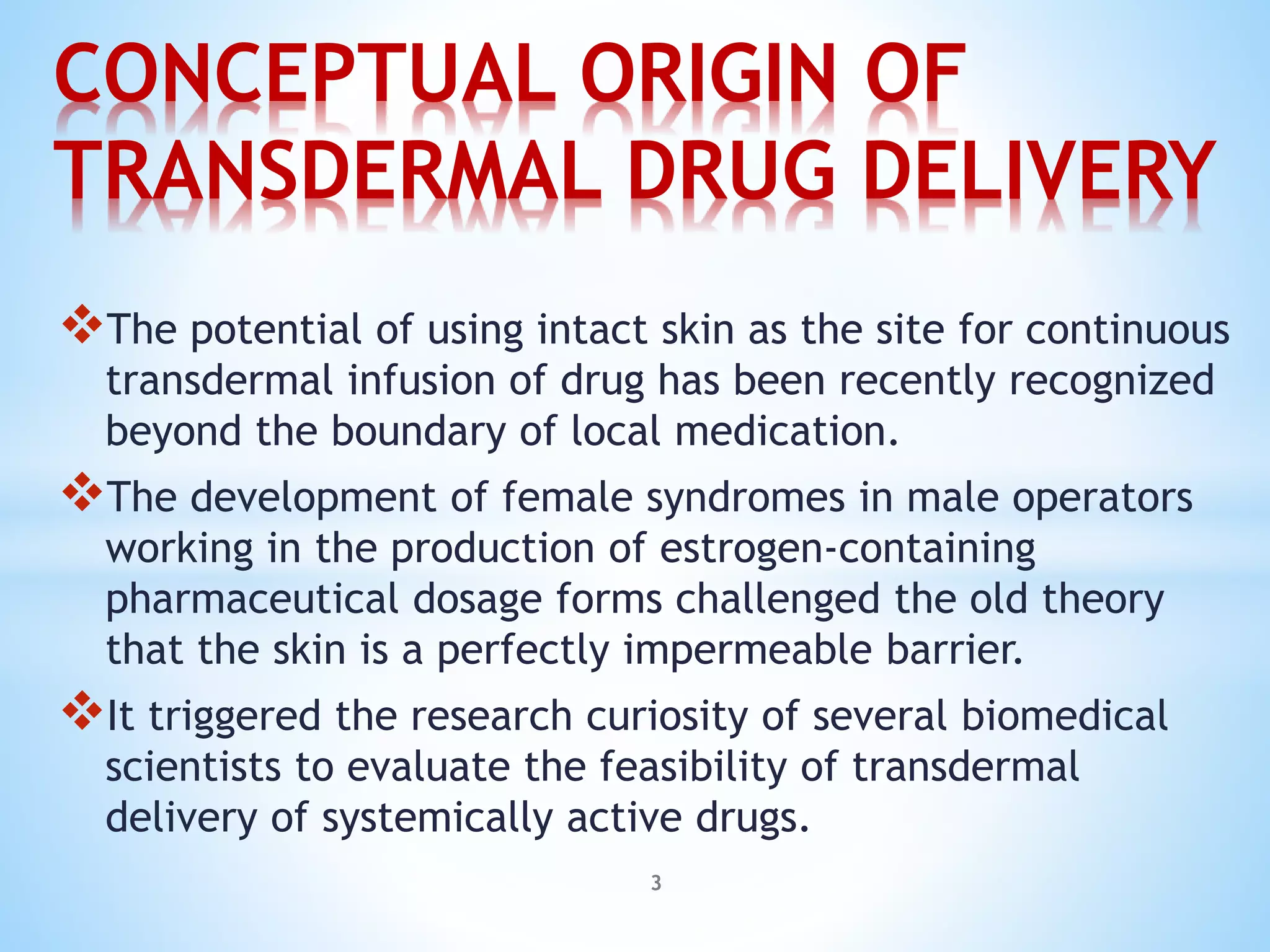 Transdermal drug delivery systems | PPTX