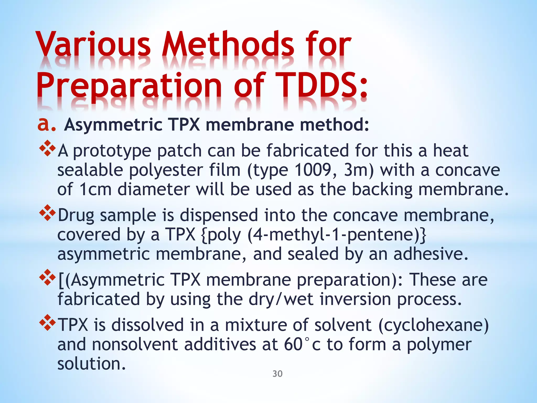 Transdermal drug delivery systems | PPTX