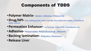 Transdermal Drug Delivery System Samir.pptx