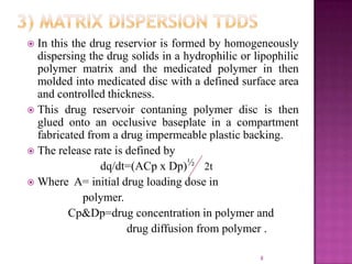 Transdermal drug delivery system sonam | PPT