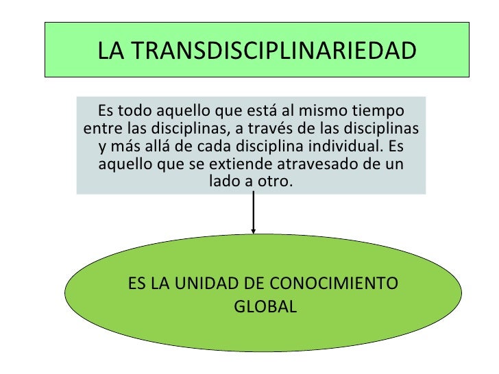 Transdisciplinariedad
