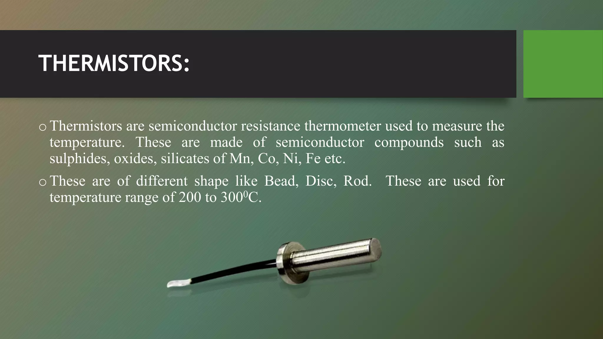 Transducer-Temperature Measuring Transducers | PPTX