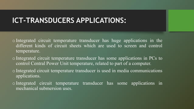Transducer-Temperature Measuring Transducers | PPTX