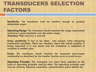 Transducers | PPTX