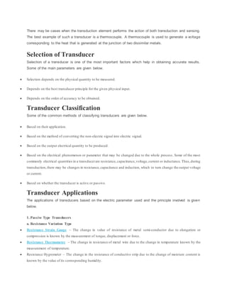 Transducers | DOCX