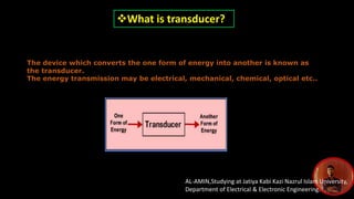 Transducers,Active Transducers and Passive Transducers | PPTX