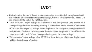 TRANSDUCERS AND ITS TYPES - lvdt,Strain guage | PPTX