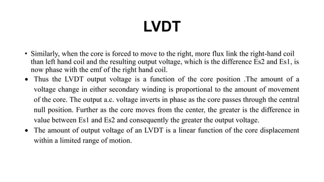 TRANSDUCERS AND ITS TYPES - lvdt,Strain guage | PPTX | Physics | Science