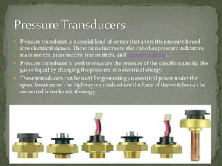 Transducers and its types | PPTX