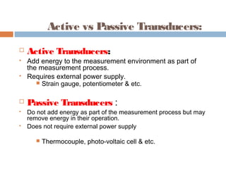 Transducers for bio medical | PPT