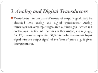 Transducers ppt | PPT | Physics | Science