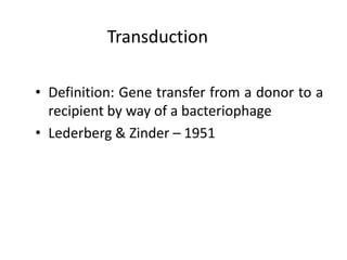 Transduction | PPTX