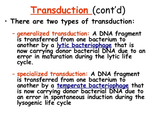 Transduction