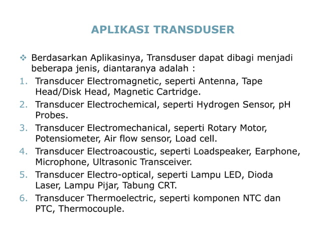 Sensor dan transduser-materi PRE kelas XI TAV | PPTX