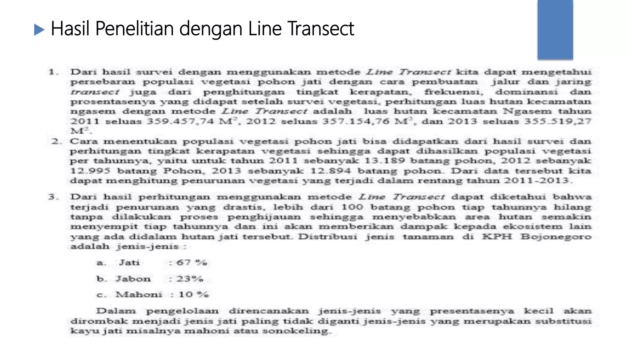 Transect Analysis | PPTX