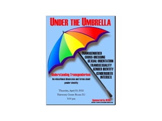 Under the Umbrella: Understanding Transgenderism | PPT