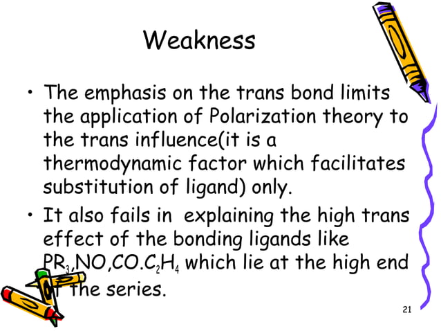 Trans effect | PPT | Chemistry | Science